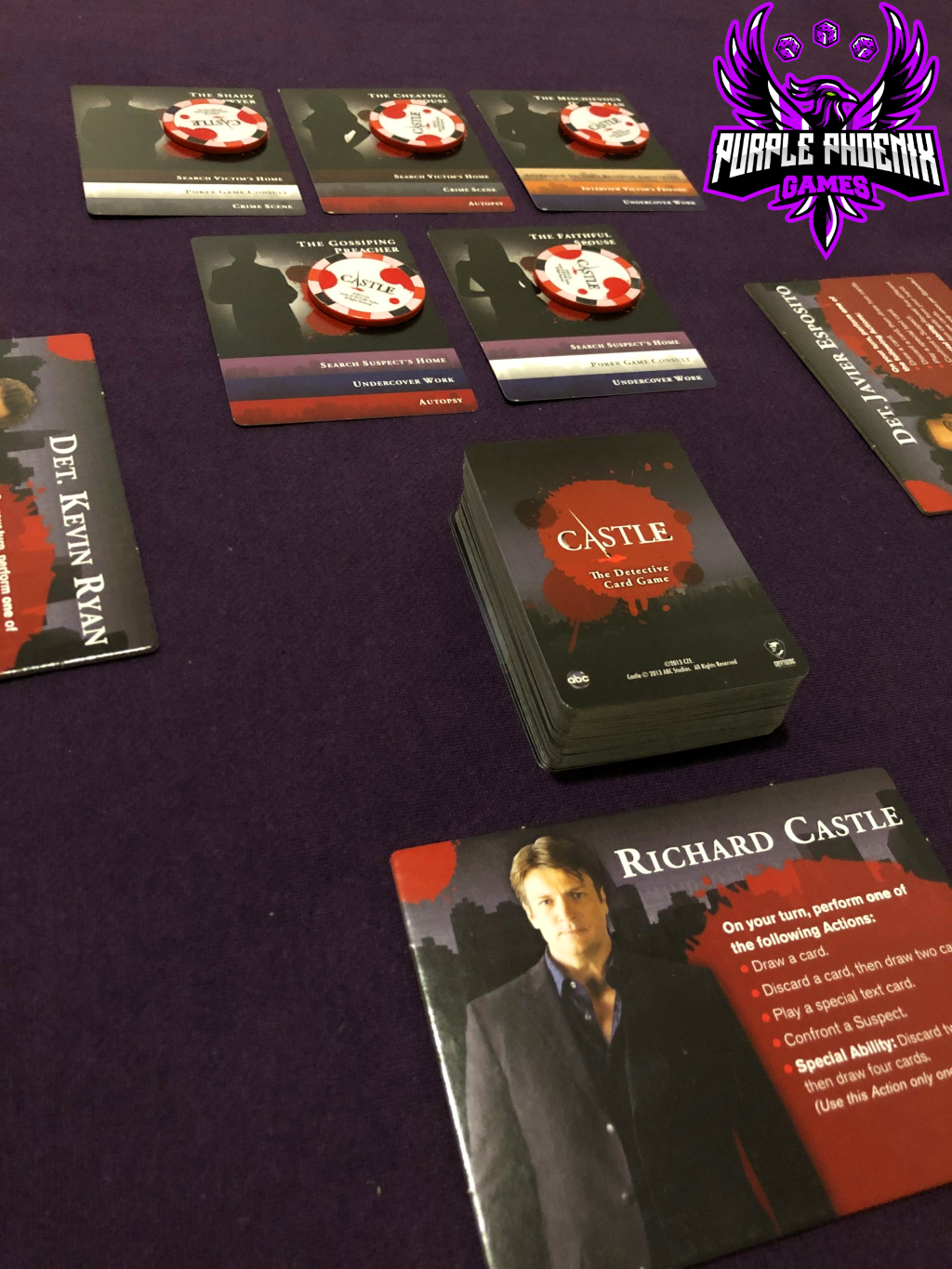Castle: The Detective Card Game Review – Purple Phoenix Games